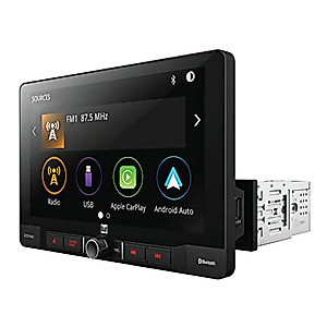 Dual Electronics DCPA91 9-inch Certified Apple Carplay Android Auto | Single DIN Touchscreen Car Stereo Radio | Bluetooth Hands Free Calling & Music Streaming | Backup Camera Input