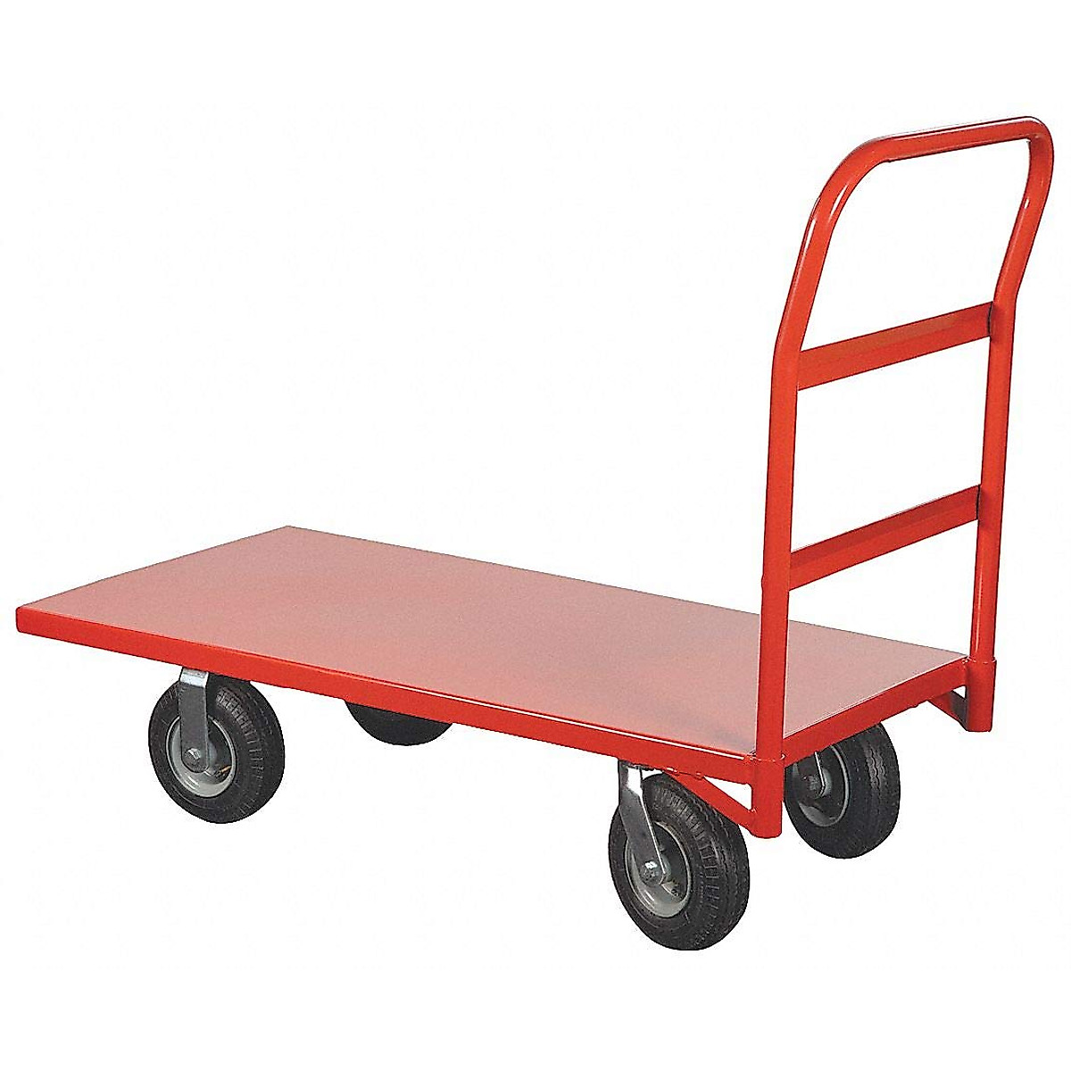 60 in X 30 in X 12 in,General Purpose Steel-Deck Platfitm Truck, 1 200 Lb Load Capacity-2040022228