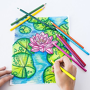 Art 101 USA Deluxe Art Set with 119 Pieces in a Wood Organizer Case, Includes Color Pencils, Paints, brushes and palettes, Learning guides, Portable Art Studio