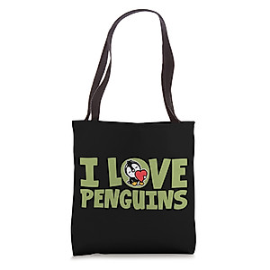 I Love Penguins, Animals Of The World, Cute Animal Tote Bag