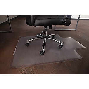 OFM Office Chair Mat for Hardwood Floor - Easy Glide Computer Desk Chair Floor Mat - Plastic Rolling Mat for Hard Floors for Work, Home, Gaming with Extended Lip (36” x 48”)