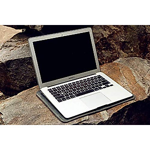 Grey leather macbook pro 13 15 inch case sleeve, gray leather macbook air 11 13 inch case sleeve, leather macbook 12 inch case MACX09S