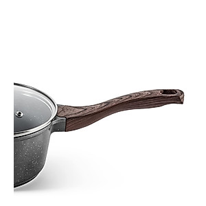 SENSARTE Sauce Pan Bakelite Handle Replacement Only Compatible with 2.6 QT Saucepan with lid Gray