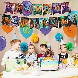 Birthday Party Decorations, Fantasy Adventure Theme Party Supplies With Happy Birthday Banner, Cake Toppers, Balloons for Kids Teens Baby Shower Party Decorations