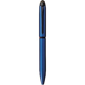 三菱鉛筆 Mitsubishi Pencil SXE3T18005P9 3 Color Ballpoint Pen & Stylus Jetstream Stylus Rotation Type 0.5 Navy Easy Writing