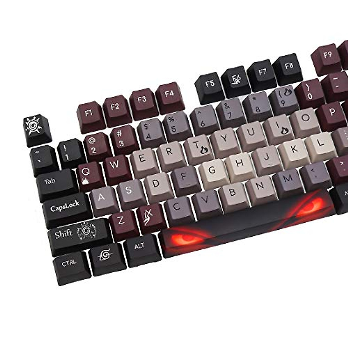 YBEST, YIFAN 108Pcs PBT Dye-sub OEM Profile Keycaps Set for 61648796104 Customized Gaming Mechanical Keyboard - Ninetales