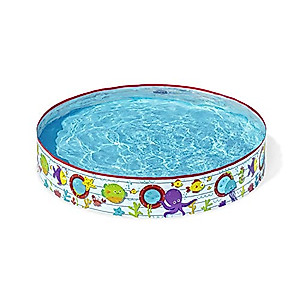 Bestway 55029 Paddling Fill N Kids Garden Pool with Fun Fish Print, Multicolor, 1.52 m x 25 cm