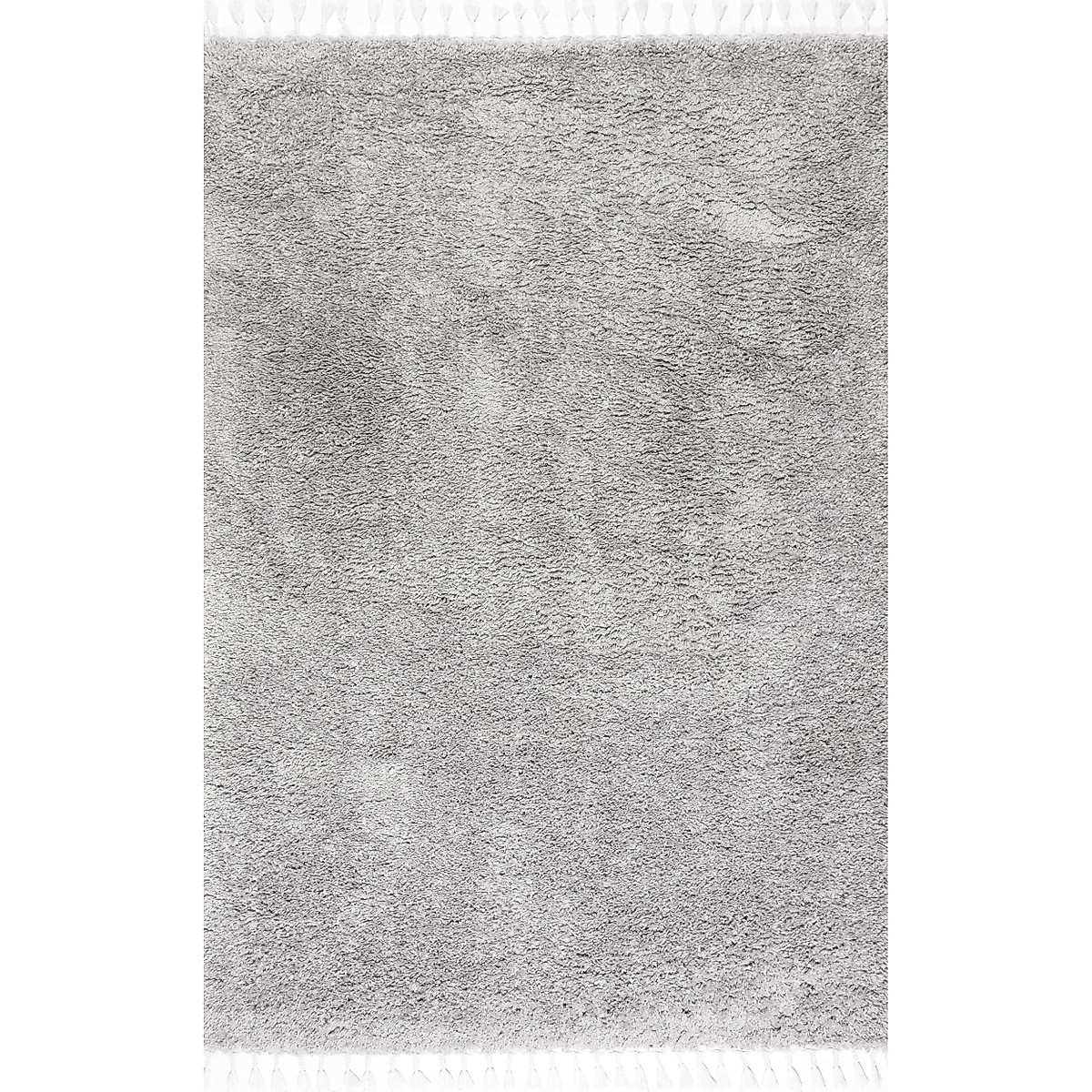 nuLOOM Neva Modern Tasseled Shag Area Rug, 4x6, Grey