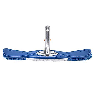 RvSky Garden Supplies Plastic Pool Wall Cleaning Brush with Aluminum Handle Swimming Pool Cleaning Tool Accessories