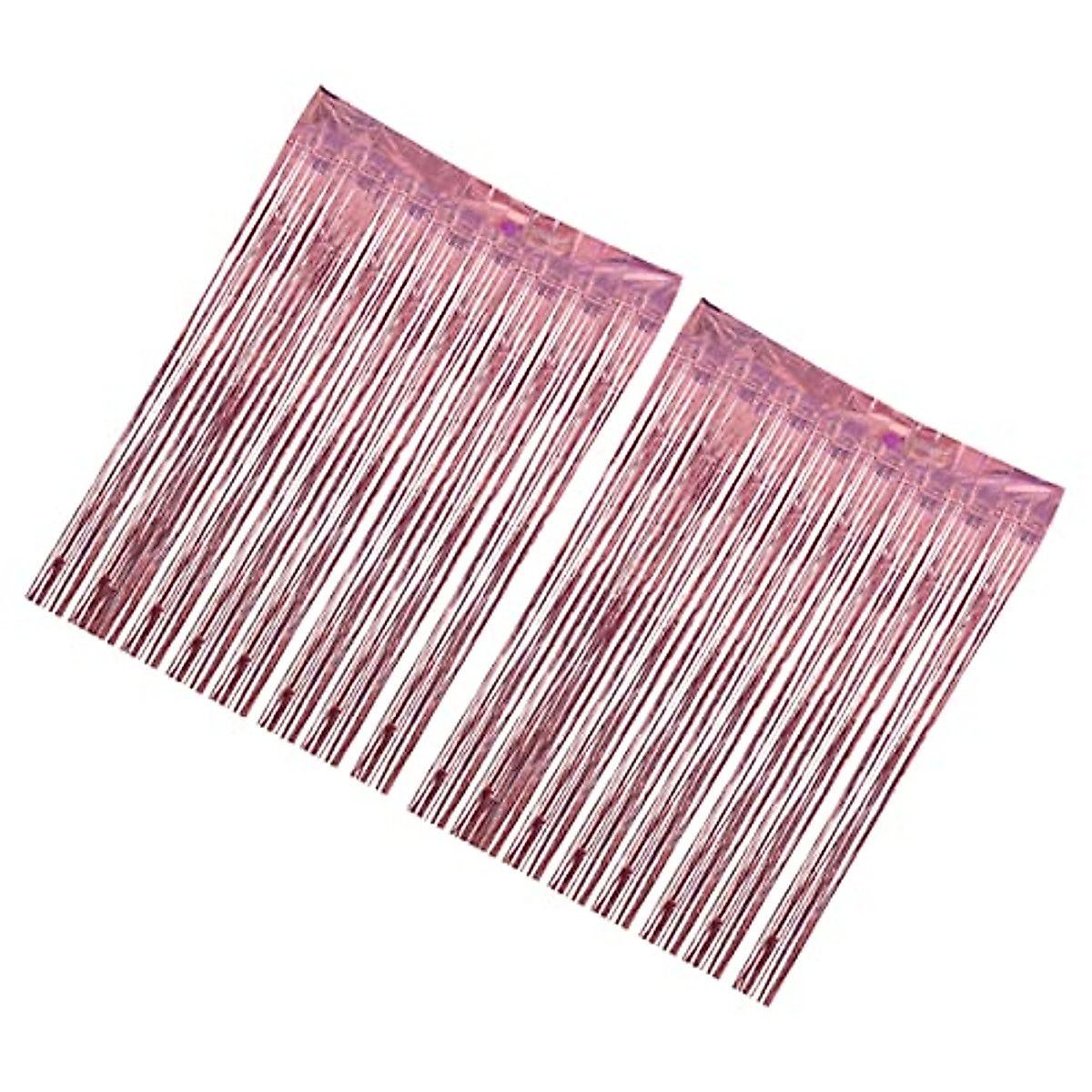 Abaodam 8 pcs rain Curtain Prom Photo Props Baby Decor Tinsel Backdrop Curtain Party Supplies Birthday Decorations Backdrop Curtains Tassel Rose Gold Metal Wreath Decorate The pet