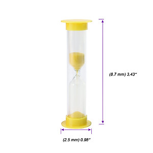 JAPCHET 30 Packs 1 Minute Sand Timer, Hourglass Sandglass Clock, Countdown Bulk Set Timers for Classroom School Prize Party Favors, 5 Colors
