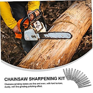 ULTECHNOVO Chainsaw Sharpening Kit 12pcs glitch sharpening Corundum 4.8 chainsaw grinding stones grinding head chainsaw grinding stones 4.8 Tool Tool