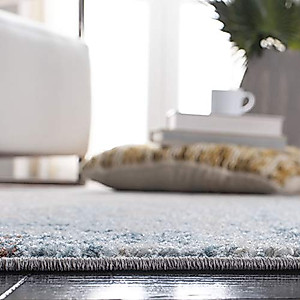 SAFAVIEH Tulum Collection 5'3" x 7'6" Ivory / Pink TUL207A Modern Abstract Non-Shedding Living Room Bedroom Dining Home Office Area Rug