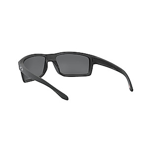 Oakley Men's OO9449 Gibston Square Sunglasses, Matte Black/Prizm Black Polarized, 60 mm