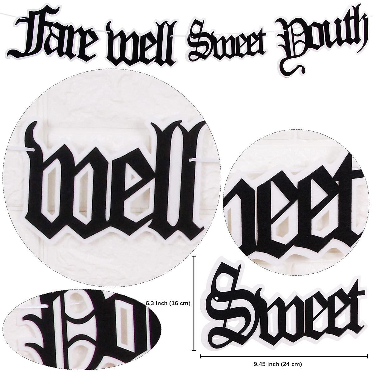 Gothic Death To My 20s Decorations for Her Women, Rip To My Twenties Funeral For My Youth 30th Birthday Decorations Supplies