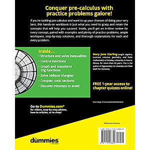 Pre-Calculus Workbook For Dummies