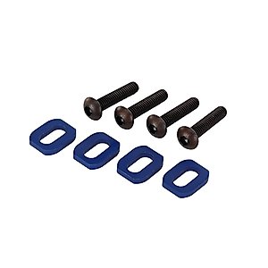 Traxxas BCS Aluminum Blue-Anodized Washers Motor Mount (4 Pack), 4 x 18mm, Blue