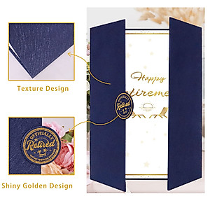 Trgowaul Retirement Party Decorations, Happy Retirement Guest Book Alternative, Funny Retirement Party Signature Certificate, Card Congrats Retired Party Supplies Gifts Sign for Men Women Coworkers