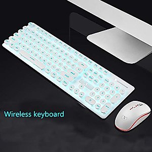 DFFGHKS LED Backlit Wired Keyboard Mechanical Gaming Keyboard, Ergonomic, dustproof and Waterproof, Suitable for laptops, Computers, laptops