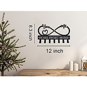 EFCUSTOMFC Personalized Metal Infinity Key Hooks, Key Holder for Wall, Wall Mounted Hooks,Personalized Key Rack for Wall, Metal Key Holder for Wall, Key Wall Holder Personalized