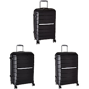 Samsonite Freeform Hardside Three-Piece Spinner Set (21"/24"/28"), Black