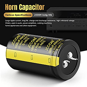 15000uF BEEYUIHF Snap in Electrolytic Capacitor 50V 15000uF, for Audio Amplifier, 15000uF Capacitor, Audio Capacitor, Radial Large Can Type Electrolytic Capacitor, 30 x 50mm 105℃.(Pack of 2)