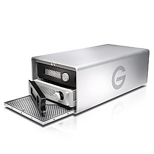 G-Technology 16TB G-RAID with Thunderbolt 2 and USB 3.0, Removable Dual Drive Storage System, Silver - 0G04097-1