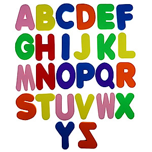 Non-Toxic ABC Alphabet Foam Letters Tiles 26 Pieces Soft Foam Colorful Learning Tool for Girl Boy & Toddlers Educational Game & Baby Bath Toys. Party Favor Baby Toys Classroom Supplies Lette-2206-1
