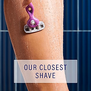 Schick Hydro Silk Moisture Razor Blade Refills, 4 Count | 5-Blade Moisturizing Razors for Women | Womens Moisturizing Razor Refills