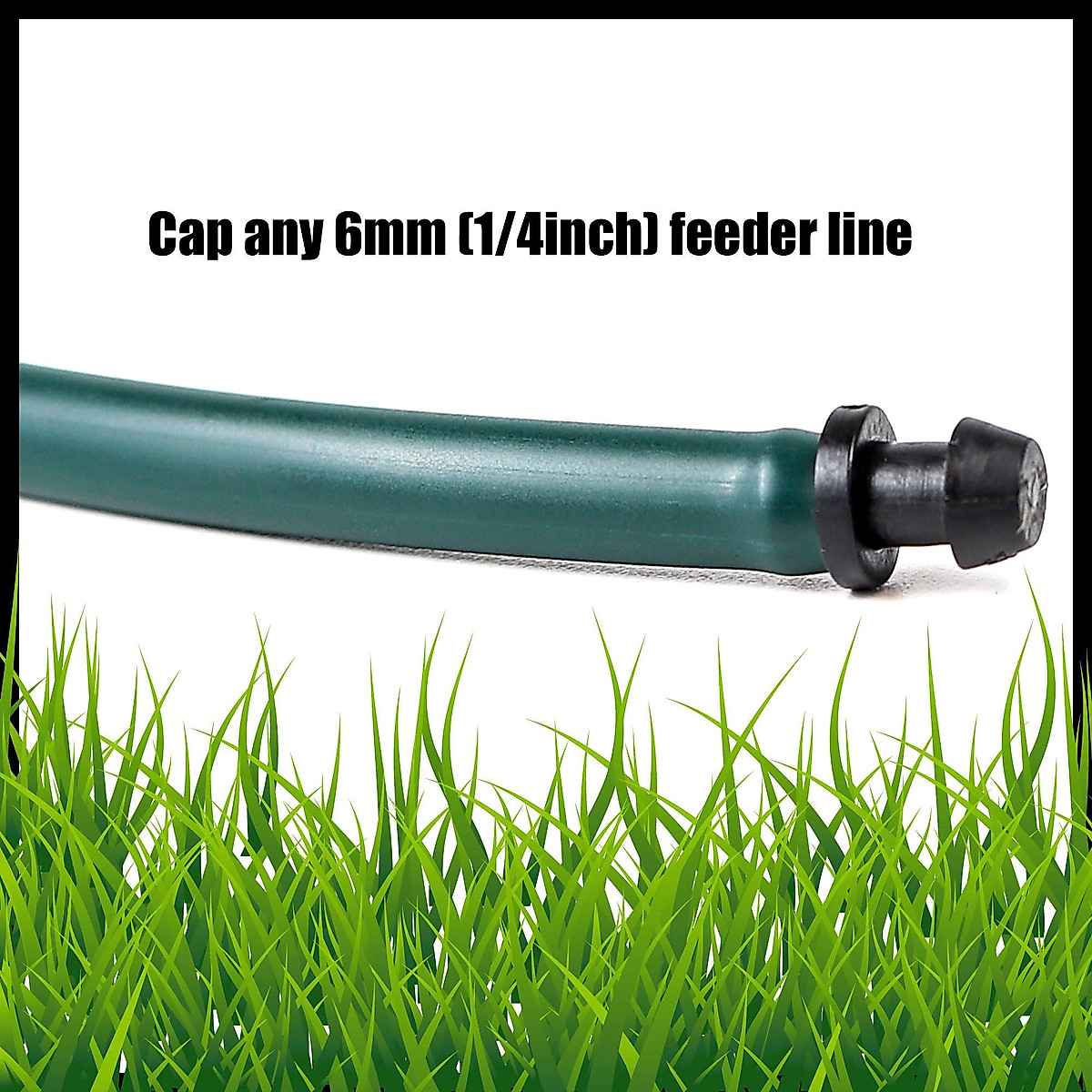 Drip Irrigation Plugs (50 pcs) and Hole Punch Tool (1 pcs): Goof Plugs for Hose or Tubing End Caps - Puncture to Insert Fittings and Parts