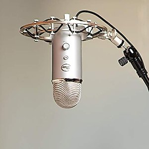 Blue Yeti USB Mic for Recording & Streaming on PC and Mac, 3 Condenser Capsules, 4 Pickup Patterns, Headphone Output and Volume Control, Mic Gain Control, Adjustable Stand, Plug & Play - Space Gray