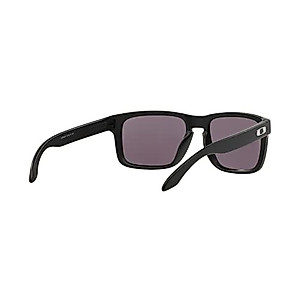 Oakley Holbrook Sunglasses, Matte Black Frame/Warm Grey Lens, One Size