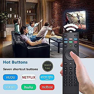 Universal Vizio Remote Control XRT140 fit All Vizio Smart TV with Vudu Netflix Primevideo Xumo Hulu Redbox Watchfree Buttons