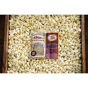 Amish Country Popcorn | All-In-One Medium White Kernel Popcorn Packs | Pre-Measured for Popcorn Machines and Includes Hulless Popcorn, Oil & Salt (5.5 ounce, Pack of 24)