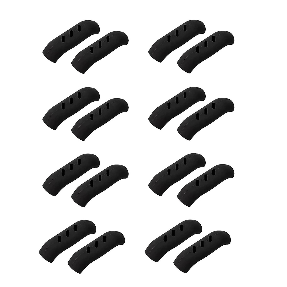 IVBUT Silicone Anti-Scald Pot Handle Cover,Cubierta De Aislamiento De Mango De Olla De Silicona Antiquemaduras,Assist Handle Holder for Any Metal Pan. (A,8PCS)