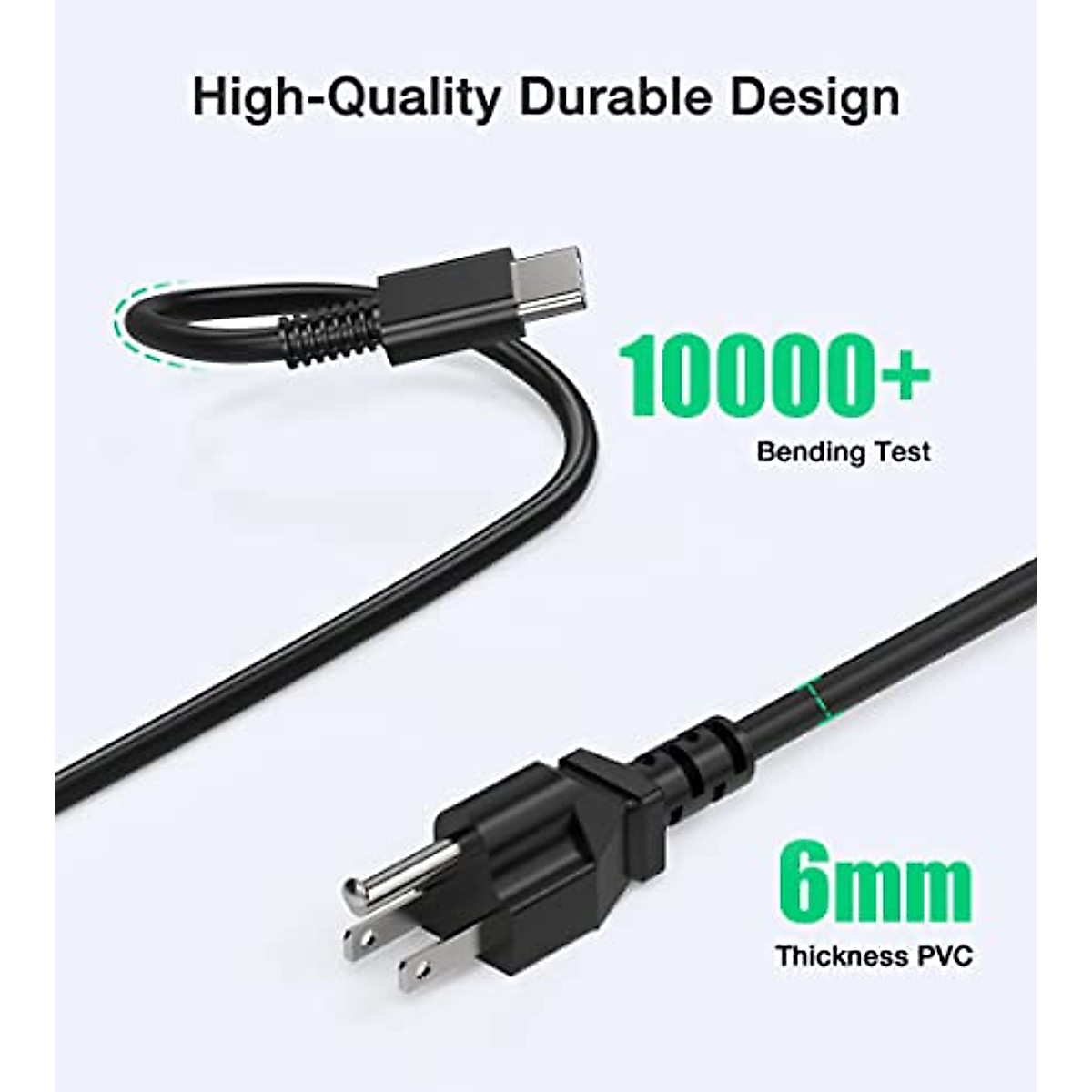 65W USB C Laptop Charger-Chromebook Charger Replacement for 45W Lenovo Thinkpad-Yoga-Chromebook,HP Acer Asus Samsung Mac book pro Dell Chromebook 3100 Latitude xps 13 Google Series Fast Charger Type c