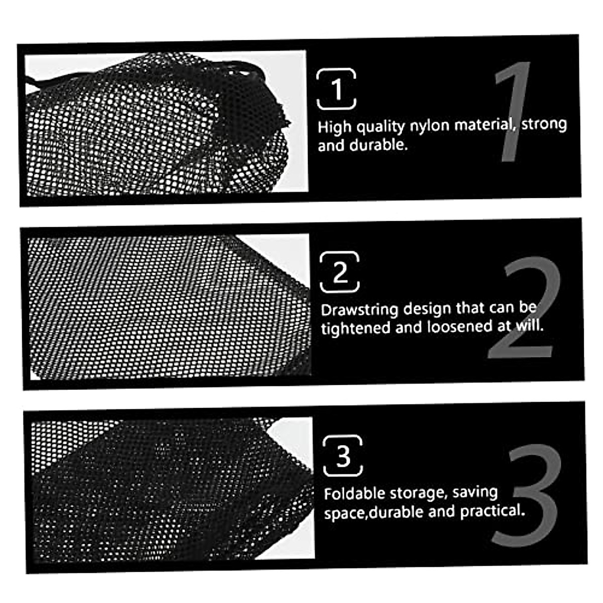 BESTOYARD 12 Pcs Golf Net Bag Linen Storage Bags Mesh Travel Organizer Bags Mesh Gift Bags with Drawstring Bags for Women Mesh Drawstring Pouches Drawstring Mesh Bag Nylon Black Golfs Bag
