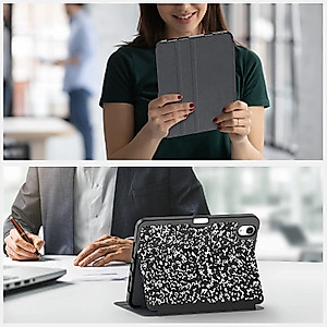 Supveco Case for iPad Mini 7 (A17 Pro) 2024/iPad Mini 6 2021 8.3 Inch with Pencil Holder-[Auto Wake/Sleep],Slim Protective Case with Soft TPU Back Cover for iPad Mini 7th/6th Generation(Book)