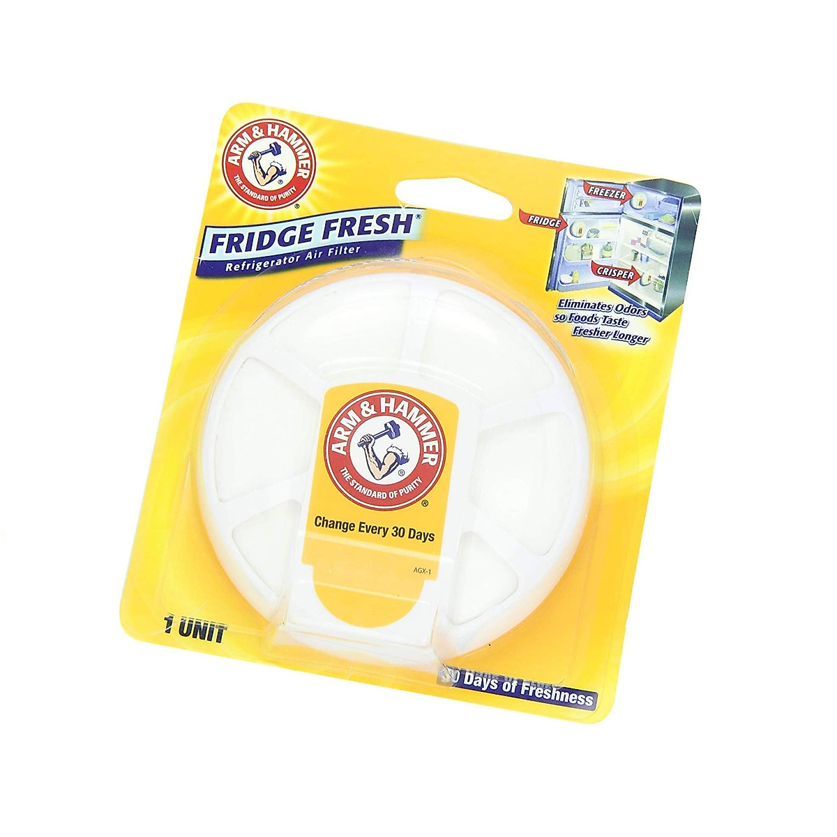 Arm & Hammer Fridge Fresh Refrigerator Air Filter (Pack of 8)