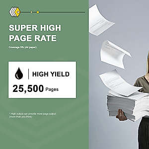 52D1H00 Extra High Yield Black Toner Cartridge - UOTY Compatible 1 Pack 52D1H00 Toner Replacement for Lexmark MS810dtn MS810n MS811dn MS811dtn MS811n MS812de MS812dn MS812dtn Printer