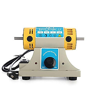 JIAN YA NA Jewelry Rock Polishing Buffer Machine 110V 350W TM-2 Bench Lathe Polisher