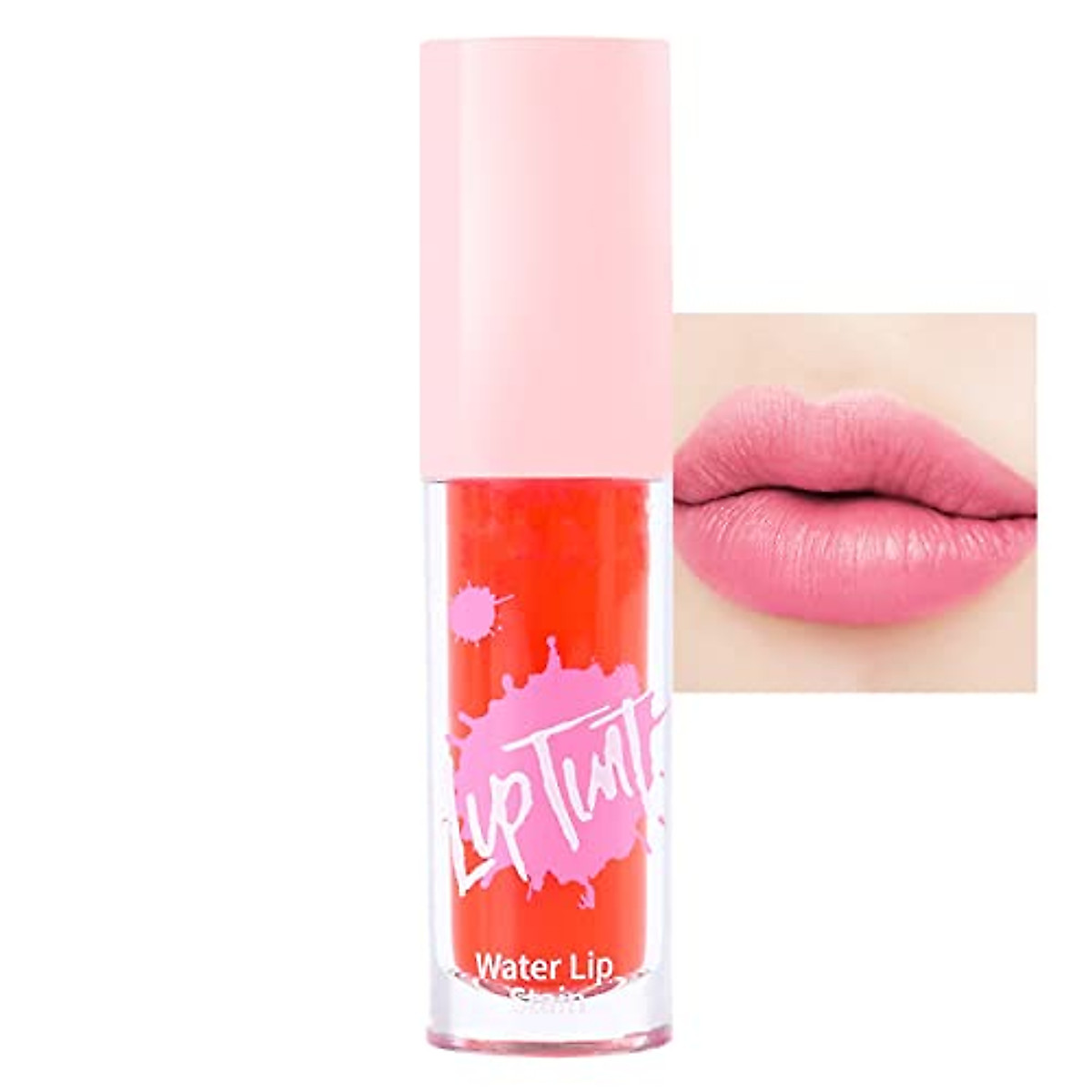 Rosarden Water Lip Stain, Hydrating Lip Stain, Pink Moisturizing Lip Stain, Lip Stain Long Lasting Waterproof, High Pigment Lightweight Moisturizing Non-Sticky Liquid Glossy Lip Stain for Lip Makeup (01#)