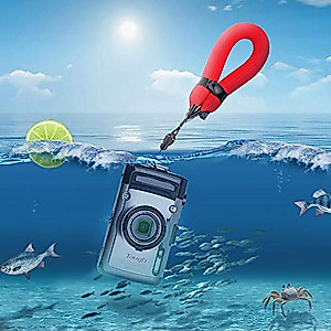 JJC Waterproof Camera Float Strap Cell Phone Float Strap Compatible with Olympus TG-6 TG6 TG-5 TG5 TG-4 Nikon W300 W100 Fuji XP90 XP140 XP130 XP80 & Smartphone iPhone Samsung Inside Waterproof Case