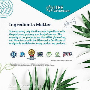 Life Extension Vitamin B6 250 mg – For Cardiovascular & Neurological Health and Kidney & Eye Health - Gluten-Free, Non-GMO – 100 Vegetarian Capsules