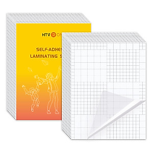 HTVRONT Self-Adhesive Laminating Sheets-20 Sheets 9 X 12 Inches Self Laminating Sheets, No Machine Needed Clear Laminating Sheets