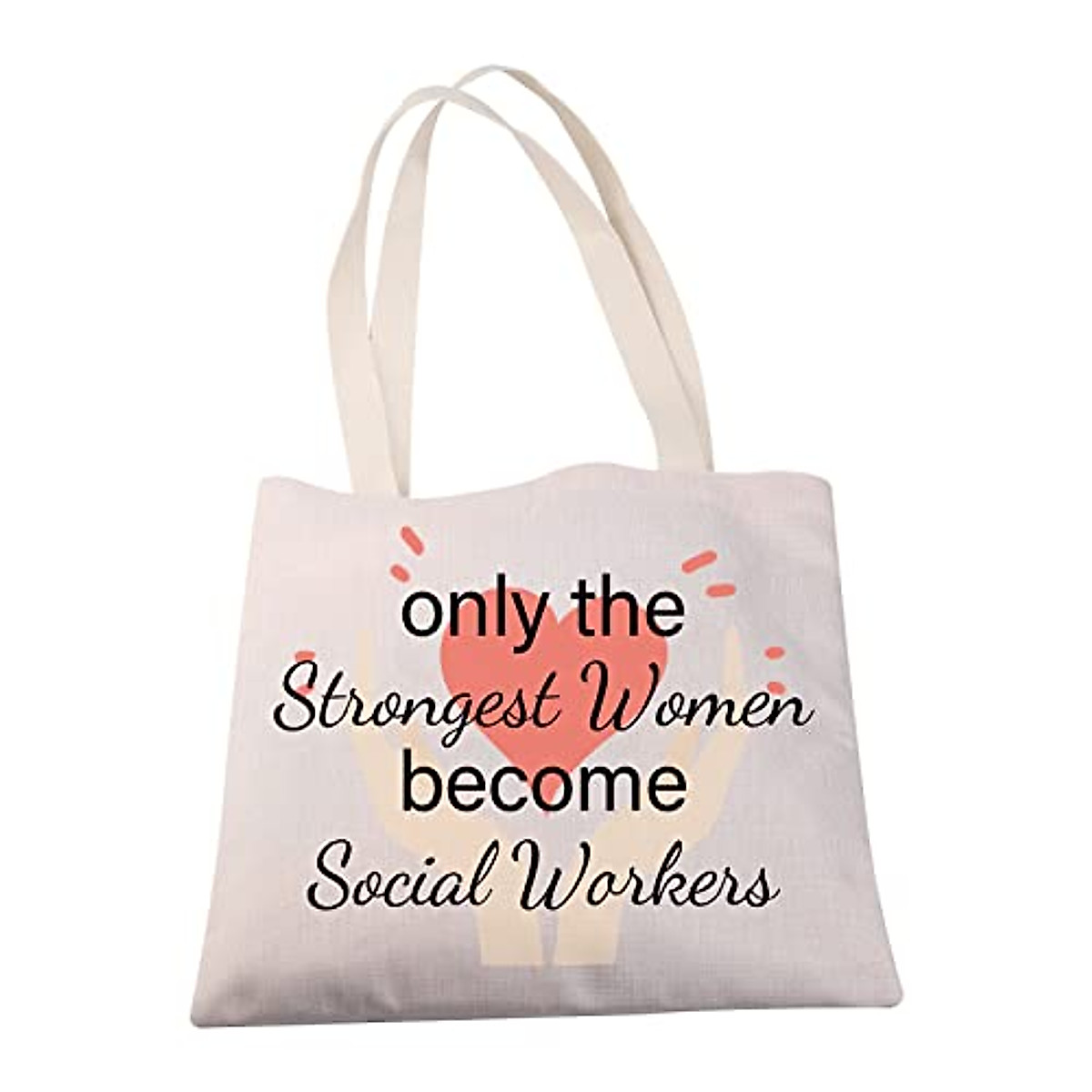 MBMSO Social Worker Tote Bag for Women Social Work Appreciation Gifts Social Worker Graduation Gifts Shoulder Shopping Bag (Social Worker TB)