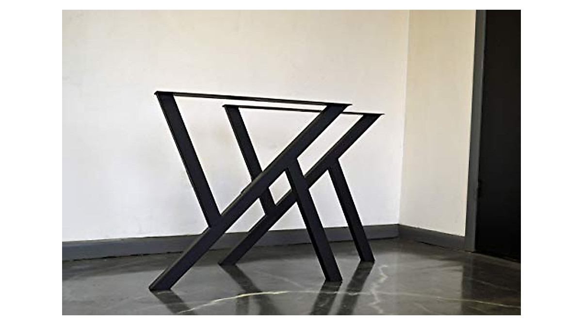 Metal Table Legs, Offset X-Frame Style - Any Size and Color — 🛍️ The ...