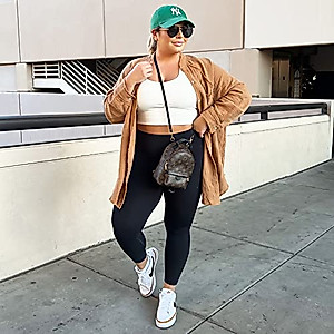 NEW YOUNG 3 Pack Plus Size Leggings with Pockets for Women,High Waist Tummy Control Workout Yoga Pants (3X-Large, Black/Black/Black)