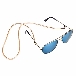 Tomorotec [4 Pack] Eyeglasses Holder Strap Cord, Eyeglass Retainer, PREMIUM PU LEATHER Eyeglasses String Holder Chain Necklace, Glasses Cord Lanyard with Free Microfiber Cleaning Cloths (4 Colors)