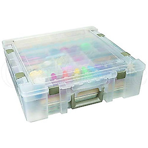 Art Bin Deluxe Super Satchel 17.9x16.8x5 Translucent 6981AB
